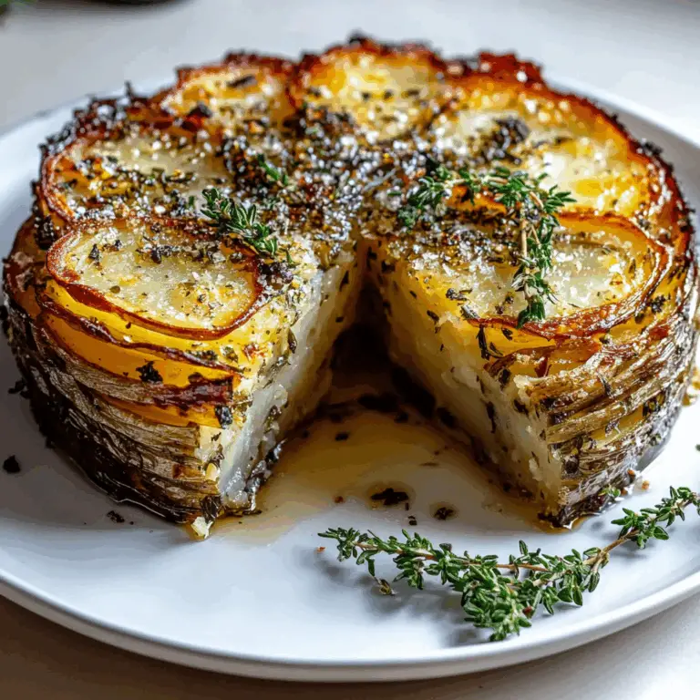 Crispy Balsamic Thyme Potato Torte Recipe Card
